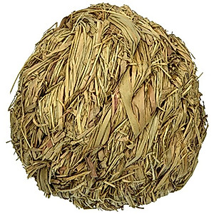 Natural Woven Grass Play Ball for Small Animals, 2 Pack