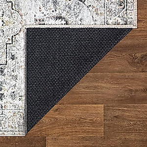 Bloom Rugs Caria Washable Non-Slip 3x5 Rug - Ivory/Gray/Caramel Traditional Persian Area Rug for Living Room, Bedroom, Dining Room, and Kitchen - Exact Size: 3' x 5'