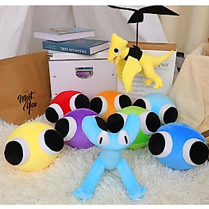 neoson Rainbow Friends Plush Toys, Rainbow Friends Plush, Rainbow Friends Toys, Rainbow Friends, for Boys and Girls, Christmas Thanksgiving Game Fans (Cyan)