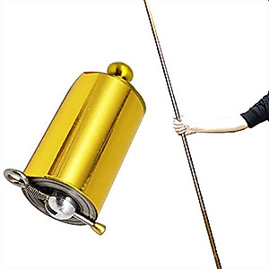 nvyue Magic Pocket Staff for Professional Magician Stage Portable,Pocket Arts Staff Magic Tricks Accessories (110cm Gold-Silver)