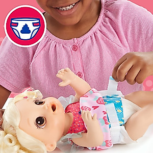 Baby Alive Magical Mixer Baby Doll, Strawberry Shake, Doll with Toy Blender, Baby Doll Set for Kids 3 and Up, Blonde Hair