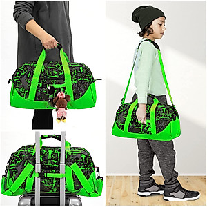 Stumdo Kids Overnighter Duffel Bags for kids, Carry-On Size & Ideal for School Practice or Overnight Travel Weekender Tote for Travel Gym Sport bag for Boys & Girls (11fglv)