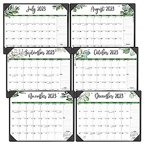 Large Desk Calendar 2023-2024 with Office Desktop Mat, Cabbrix Desk Pad Calendar 22 x 17 Inch Runs From Now to Dec 2024, Desk Blotter Academic Calendar 2023-2024 for Home School and Office