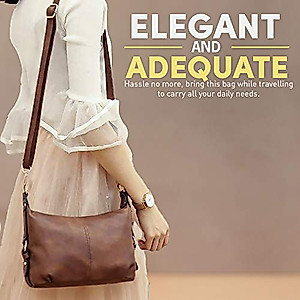 Katloo Small Hobo Handbag for Women Top Handle Crossbody Bag Ladies PU Leather Shoulder Purse Nail Clipper