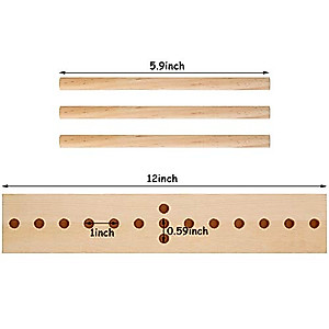 Bow Maker for Bow Ribbon Wreath Wooden Maker Tool with U-Shaped Scissor and Twist Ties for Making Bows DIY Crafts Christmas Party Decorations Hair Bows Corsages (Gold, Silver, Red, Green)