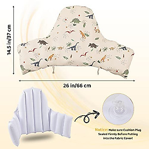 High Chair Cushion with Cover Pad for IKEA Antilop Babies Toddlers Inflatable & Reversible Supporting Cushion Built-in Inflatable Cushion Wooden High Chair Accessories Insert Included