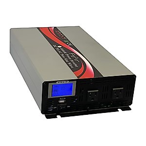 KRXNY 4000W Off Grid Pure Sine Wave Power Inverter 24V DC to 120V AC 60HZ with LCD Display USB Port