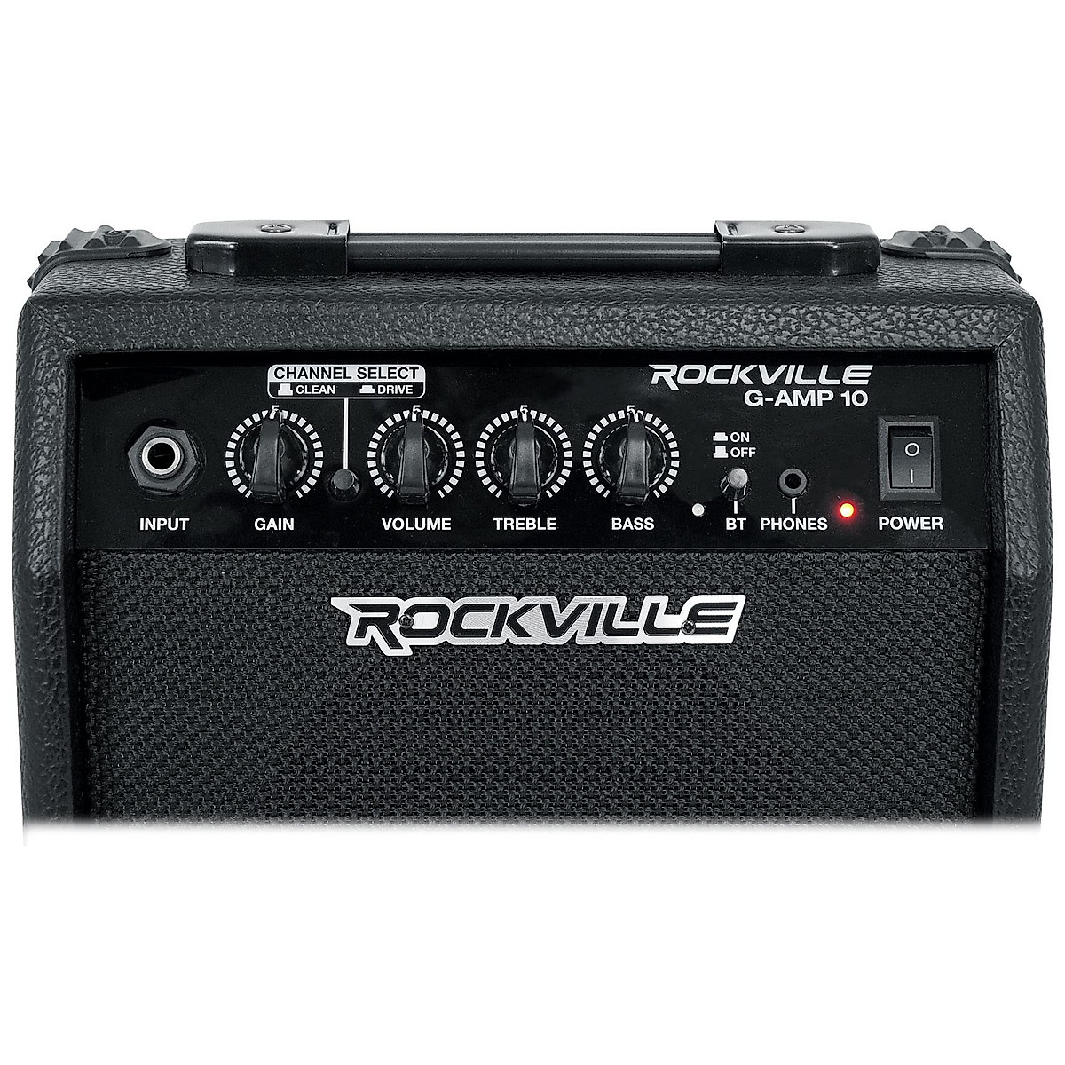 Rockville G-AMP 10 Watt Guitar Amplifier Amp with Bluetooth + Clean/Distortion
