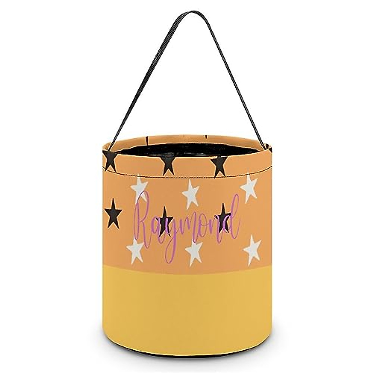 Personalized Halloween Tote Bags Gift w/Name 7.9x8.3 Customized Pumpkin Canvas Bag Boy Girl Custom Reusable Grocery Bag Party Gifts Son Daughter Trick or Treat Bag for Treat Baskets Goody Bags