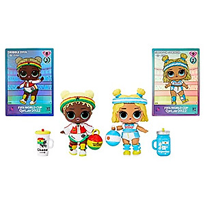 LOL Surprise X FIFA World Cup Qatar 2022 Dolls with 7 Surprises Including Accessories, Limited Edition Collectible Doll with Soccer Theme, Holiday Toy, Great Gift for Kids Girls Ages 4 5 6+ Years