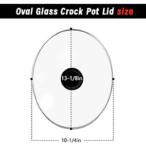 7 QT Slow Cooker Oval Glass Lid