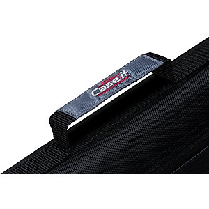 Case-It The Classic Zipper Binder - 2 Inch O-Rings - Multiple Pockets - 350 Sheet Capacity - Comes with Shoulder Strap - Black D-251
