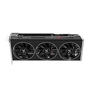 XFX Speedster MERC308 Radeon RX 6650XT Black Gaming Graphics Card with 8GB GDDR6 HDMI 3xDP, AMD RDNA 2 RX-665X8TBDY