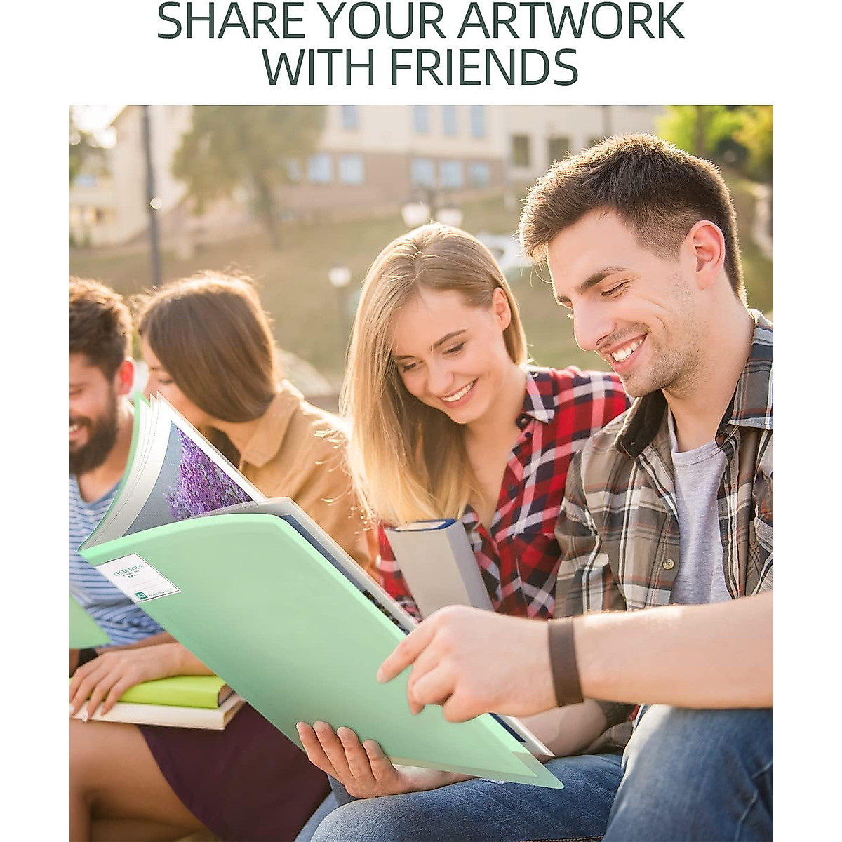 A3 Diamond Painting Storage Book for Diamond Painting Kits, 30 Pages Diamond Art Storage Presentation Book for 60 Diamond Painting Pics, Diamond Painting Portfolio Folder for Artwork, 16.5x12.1in