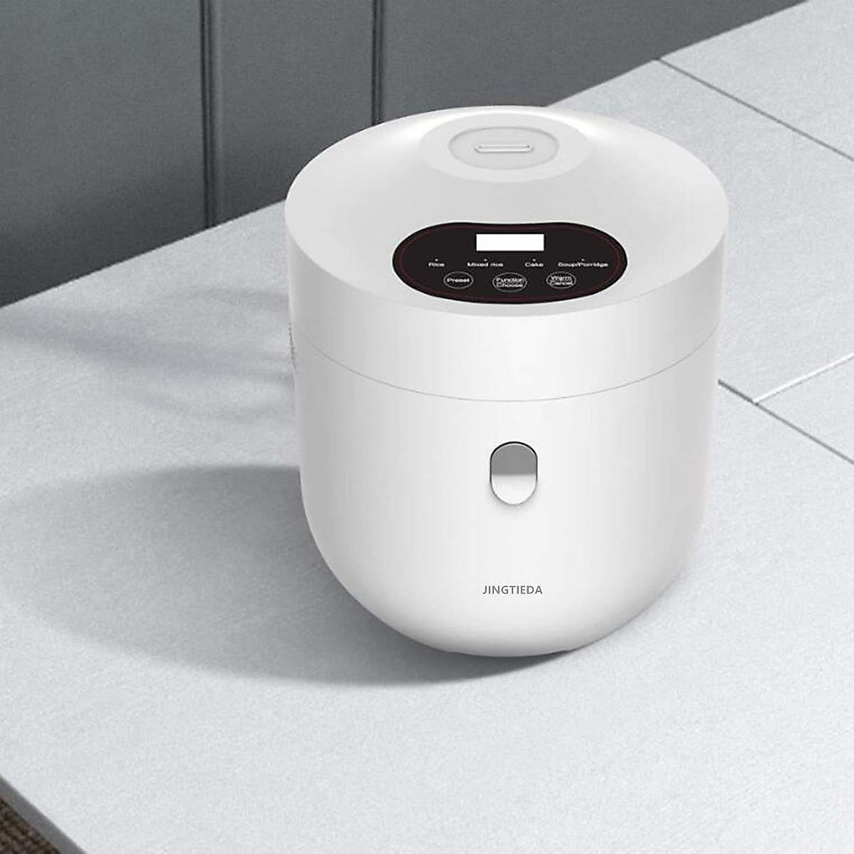 JINGTIEDA Small Rice Cooker,Multi Food Steamer,Portable Travel Rice Cooker 3 Cups (Uncooked),Suitable For 1-2 People Soup, Rice,cake and Porridge