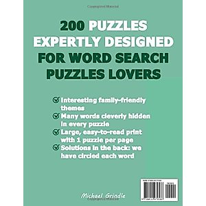 Word Search For Adults Large Print: Super Exciting Word Search Puzzles Book (Easy-To-Read Print With Solutions Sheets) 1 Word Search Puzzle Per Page