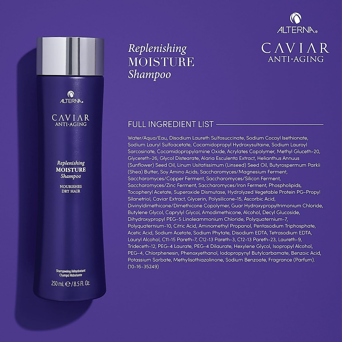 Alterna Caviar Anti-Aging Replenishing Moisture Shampoo/ Conditioner, 16.5 fl. Oz (Pack of 2)