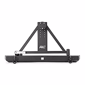 Rough Country Rear Bumper w/Tire Carrier for 87-06 Jeep Wrangler YJ/TJ - 10592A