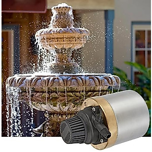 Little Giant S580PT-20 115 Volt, 740 GPH Oil-less Stainless Steel and Bronze Direct Drive Pump for Fresh or Salt Water Ponds or Fountains, Steel, 517100002