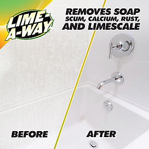 Lime-A-Way Bathroom Cleaner, 32 fl oz Bottle, Removes Lime Calcium Rust