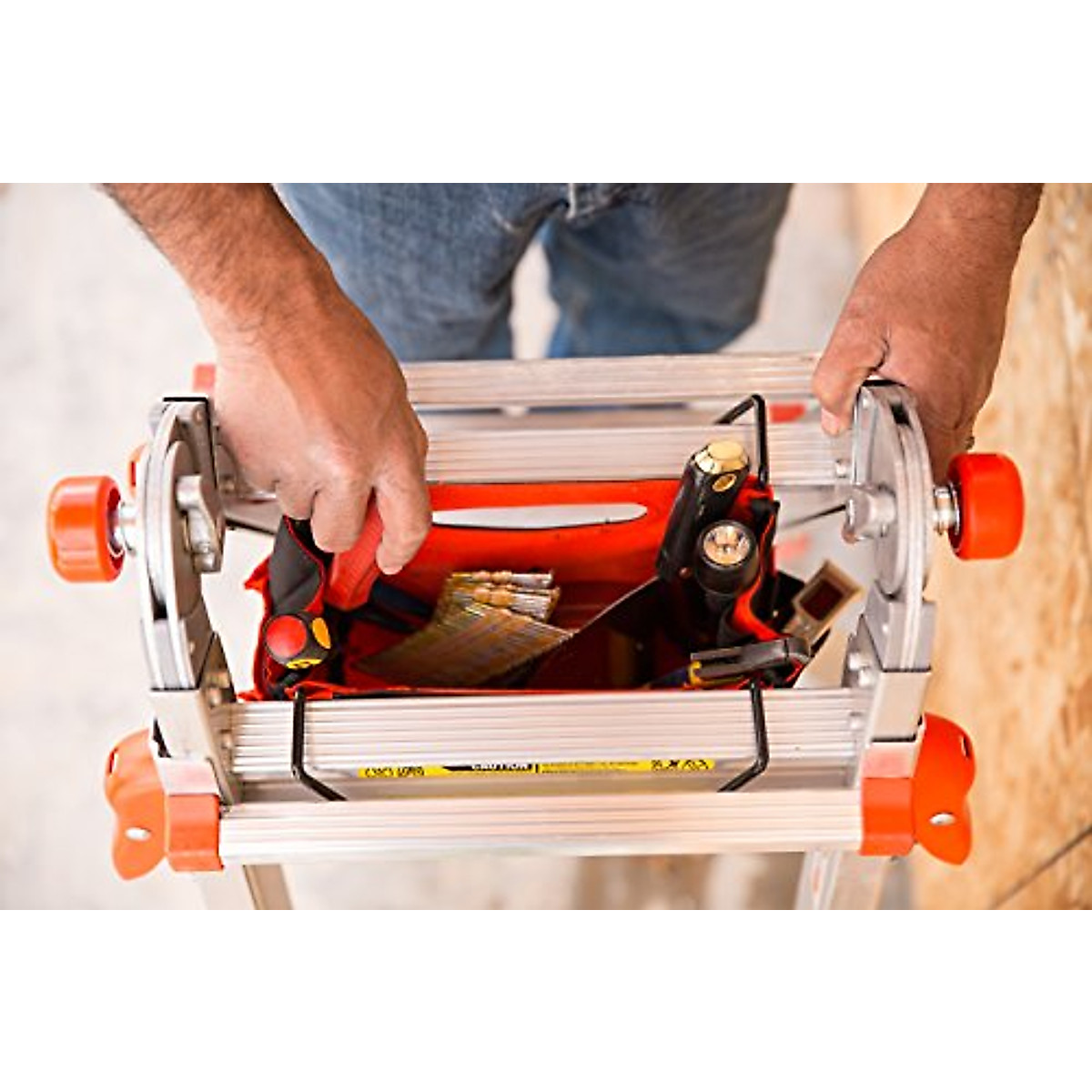 Little Giant Ladders, Cargo Hold Tool Pouch, Ladder Accessory, Nylon, (15040-001), Silver