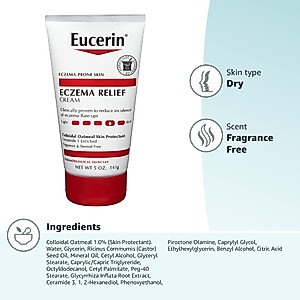 Eucerin Eczema Relief Cream - Full Body Daily Lotion for Eczema-Prone Skin - 5 oz. Tube