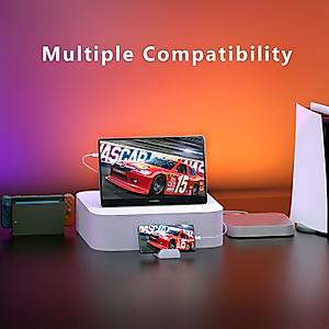 INNOCN 13.3-Inch OLED Portable Laptop Monitor HDR USB C Mini HDMI External Small Computer Monitor, Travel Portable Gaming 1MS Monitor for Switch XBOX PS5/4, 100% DCI-P3, 400Nits, Detachable Stand