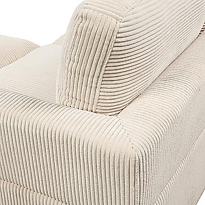 U-Shaped Oversized Corduroy Modular Sectional Sofa Couch with Movable Ottoman ,L/U 6 Seaters Free Combined Corner Sofa&Couch Convertible Spacious Sleeper Sofabed for Home Apartment Office Living Room