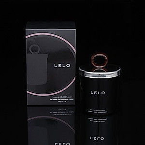 LELO Flickering Touch Massage Candle, Melts into Sensual Massage Oil, Scented Candle Body Massage Oil, Vanilla & Creme de Cacao Scent