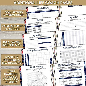 bloom daily planners 2024 (8.5" x 11") Calendar Year Day Planner (January 2024 - December 2024) - Weekly/Monthly Dated Agenda Organizer with Tabs - Poppy Meadow