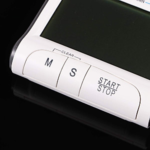 Vosarea DC101 Digital Kitchen Cooking Timer Count Down Up Clock Loud Alarm with Large LCD Display Screen with Battery