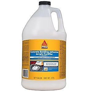 SIKA - SikaLatex R - Concrete Adhesive Glue, White - Admix for Portland-Cement Mortar/Concrete - Resistant to Freezing and thawing Damage - 1-Gallon