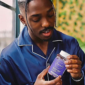 Sugarbear Sleep Aid Gummies for Adults with Melatonin 6mg, Magnesium, L-Theanine, 5 HTP, B6, Valerian Root, Lemon Balm - Vegan Chewable Sleep Supplement, Sleep Vitamins (1 Month Supply)