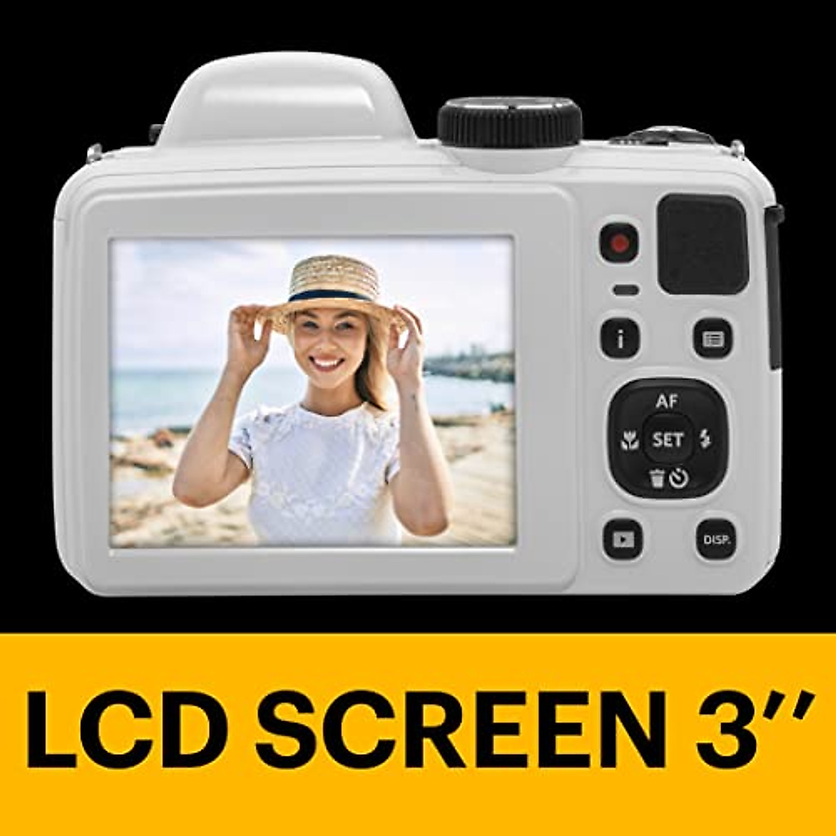 KODAK PIXPRO Astro Zoom AZ425-WH 20MP Digital Camera with 42X Optical Zoom 24mm Wide Angle 1080P Full HD Video Optical Image Stabilization Li-Ion Battery and 3" LCD (White)