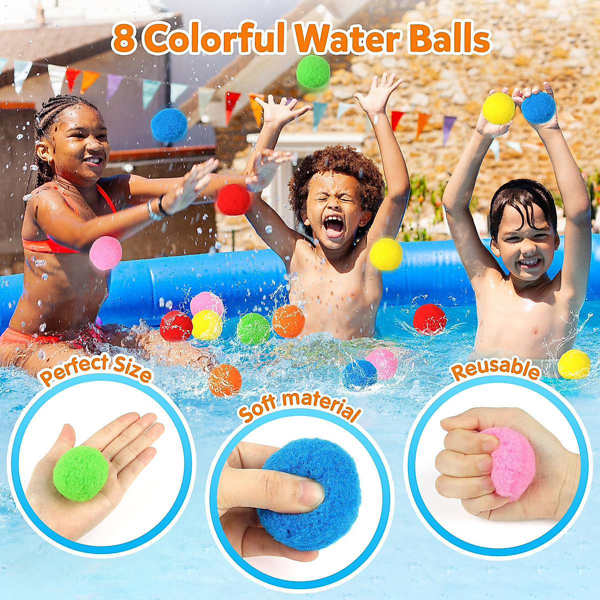 Mocoosy Beach Party Favors for Kids, 40 Pack Pool Party Favors Summer Water Toys Goody Bag Stuffers Including Beach Balls, Bubble Wands, Sunglasses Bulk for Birthday Party Supplies Outdoor Fun Play