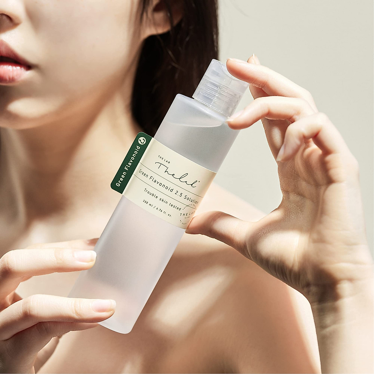 THE LAB BY BLANC DOUX Green Flavonoid 2.5 Skin Solution - Facial Toner Deep Penetration w/Liposome Tech Vegan Cruelty-Free Soothing for Sensitive Skin, Hydrating Care - 6.7 Fl Oz