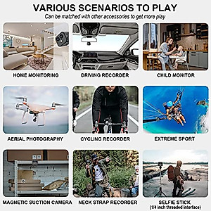 Mini Spy Double Lens Camera,1080P WiFi Hidden Cameras, Portable Small HD Nanny Cam with Motion Detection, Indoor Covert Security Camera for Home and Office -Intercom Function,Built-in Battery