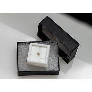 20G 14K White Gold Diamond L-shape Nose Stud - Flower Setting nose Ring - April Birthstone - FLWD-LSWG