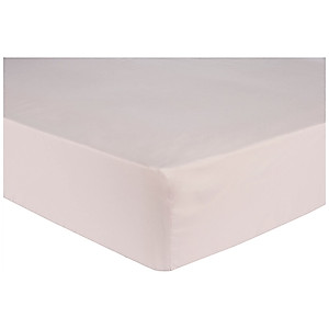 Trend Lab Soft Blush Pink Fabric 3 Piece Crib Bedding Set, Sewn with Elegant Ruching, Includes Quilt, Fitted Crib Sheet and Skirt