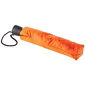 Lewis N. Clark Travel Umbrella Windproof & Water Repellent Fabric, Automatic Open Close & 1 Year Warranty, Orange