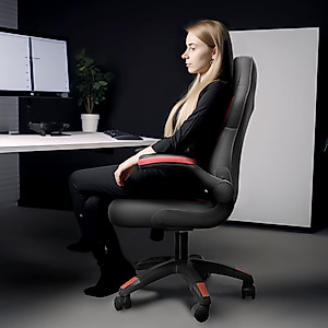 SeekFancy Gaming Cair Set of 2, Computer Gaming Chair Video Game Chairs for Teens Adults, Ergonomic Gaming Chair High Back Cheap Computer Office Chair, Black Silla PC Gamer Chair