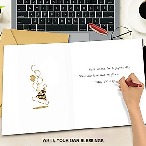 BGTCARDS 60th Birthday Card, 60th Birthday Gifts for Women Men, 60th Birthday Decorations for Him Her, Back in 1965 Birthday Card, Black Gold