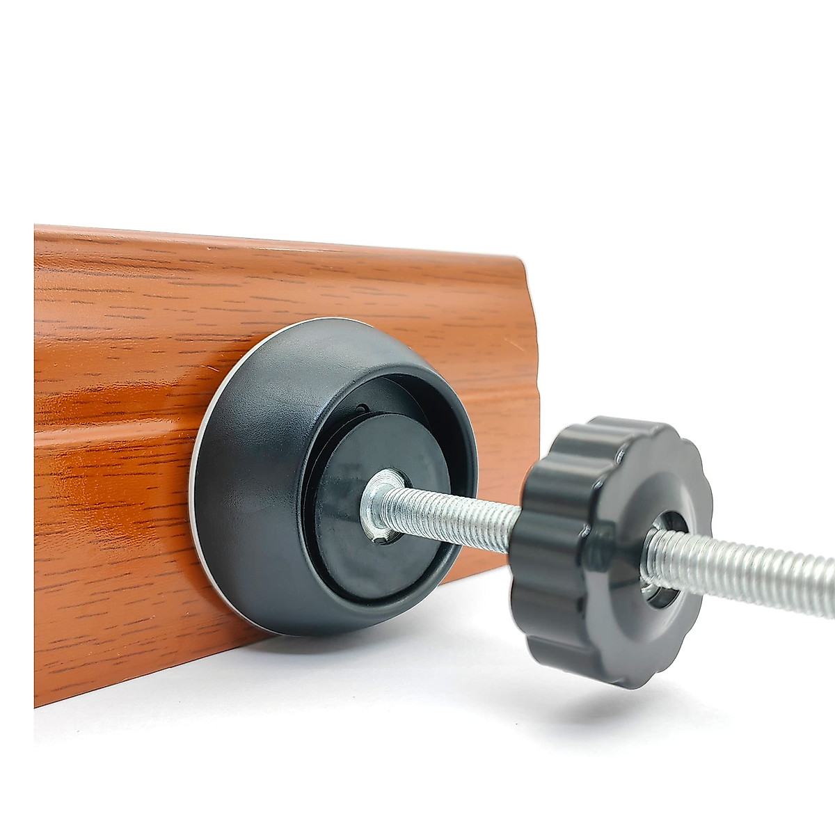 Vmaisi Baby Gate Wall Protector - 4 Pack Bundle with Threaded Spindle Rods Extra Long Baby Gate Accessory Replacement Screws Parts - Black