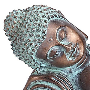 Buddha Statue, Resin Southeast Asian Style Buddha Decor, Outdoor Garden Yard Art Decoration Sitting Figurine Ornaments, Vivid Meditating Buddha Statue Figurine Sculpture