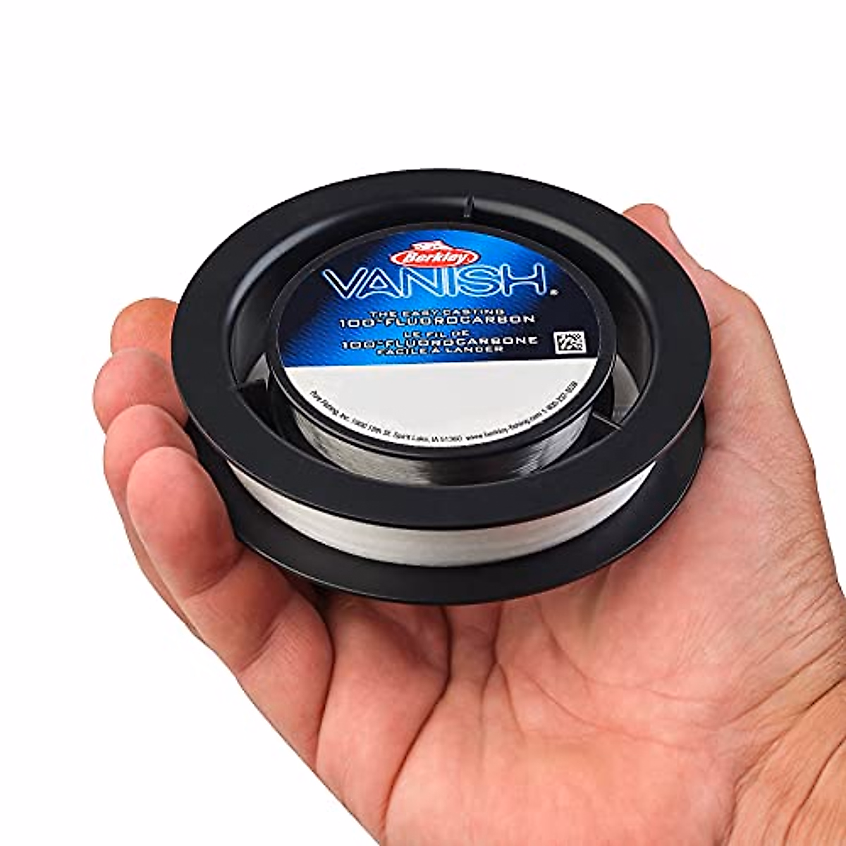 SpiderWire Ultracast Braid Vanish Fluorocarbon Dual Spool, 30lb Translucent Braid with 50lb Clear Fluoro Leader, 164yd | 150m