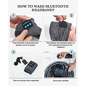 Sleep Headphones Wireless Headband, Music Sleeping Headband Ultra-Soft Headband Headphones for Side Sleepers, Birthday Christmas Sleeping Gifts for Women Men