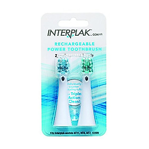 Conair NT11BC Interplak By Conair Rechargeable Power Toothbrush Replacement Brush Heads