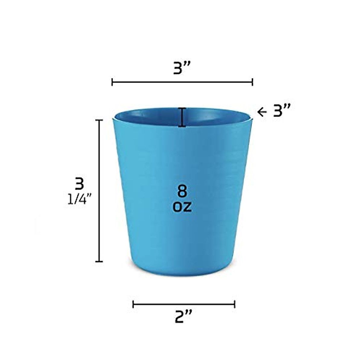 Klickpick Home Kids Plastic Dinner Set 18 Pcs - 6 colors Children Dishes Tumblers Includes Kids Plates Bowls Cups Toddlers Plastic Dinnerware Set Is Reusable Microwave Dishwasher Safe BPA Free