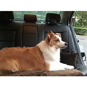 Brilliant Sunshine Premium Chocolate Silky Velvet Pet Sofa Bed, Slip Resistant, Waterproof, Washable Couch Protector with Removable Bolster Cushions, Furniture Covers for Dogs, X-Large, Chocolate