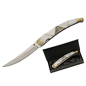 SZCO Supplies Mother of Pearl Folding Knife